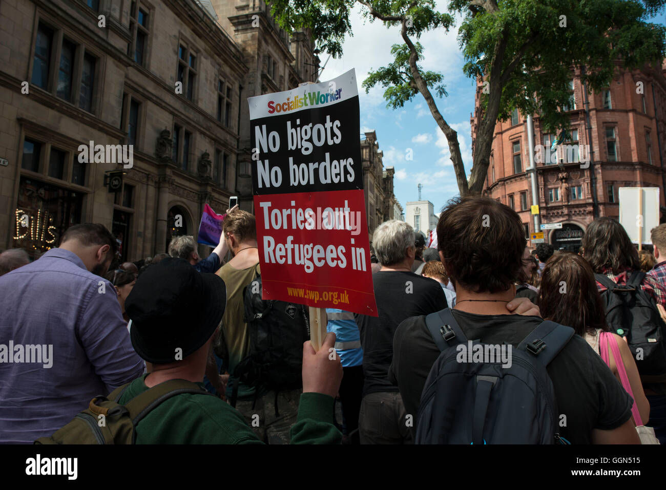 Nottingham, UK, Saturday 6th August, 2016. Members of the English ...