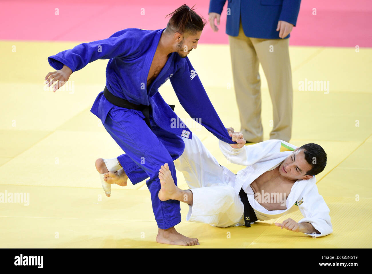 Rio de Janeiro, Brazil. 06th Aug, 2016. Mens judo competition. Felipe ...