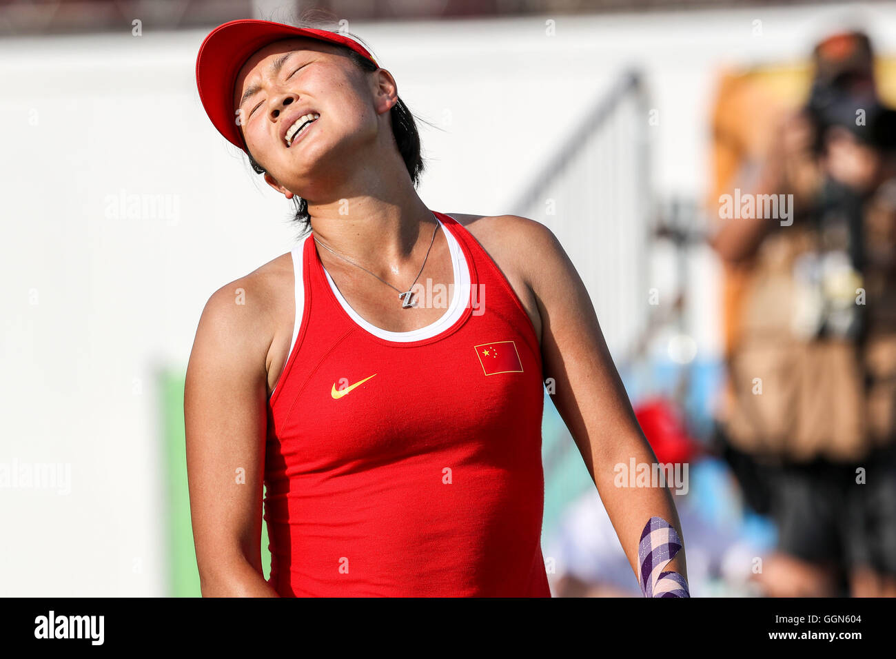 Rio de Janeiro, Brazil. 6th Aug, 2016. 2016 TENNIS OLYMPICS - Shuai ...