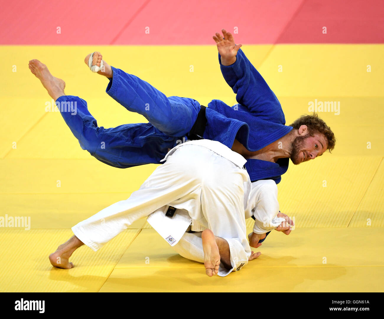 Rio De Janeiro, Brazil. 6th Aug, 2016. Felipe Kitadai of Brazil (white ...