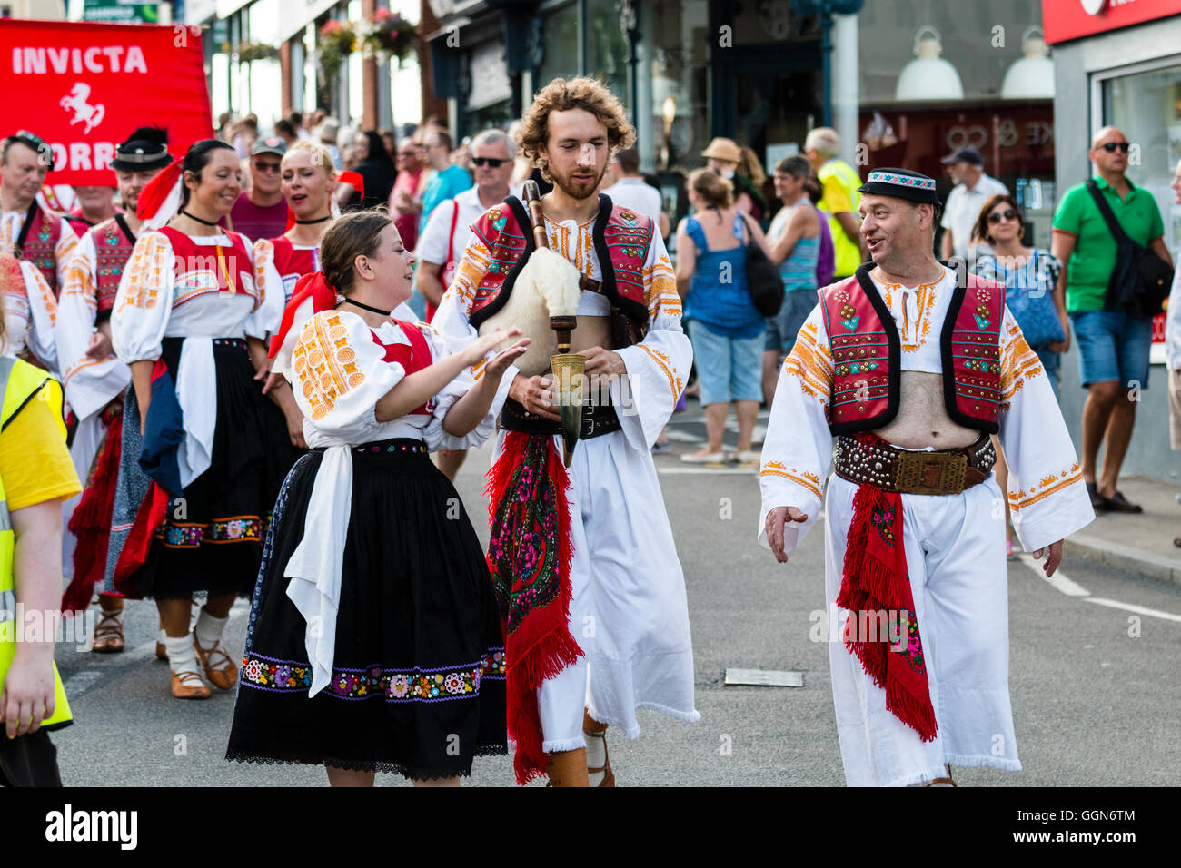 Broadstairs Folk Week Festival. Parade. Morena Slovak Dance Company ...