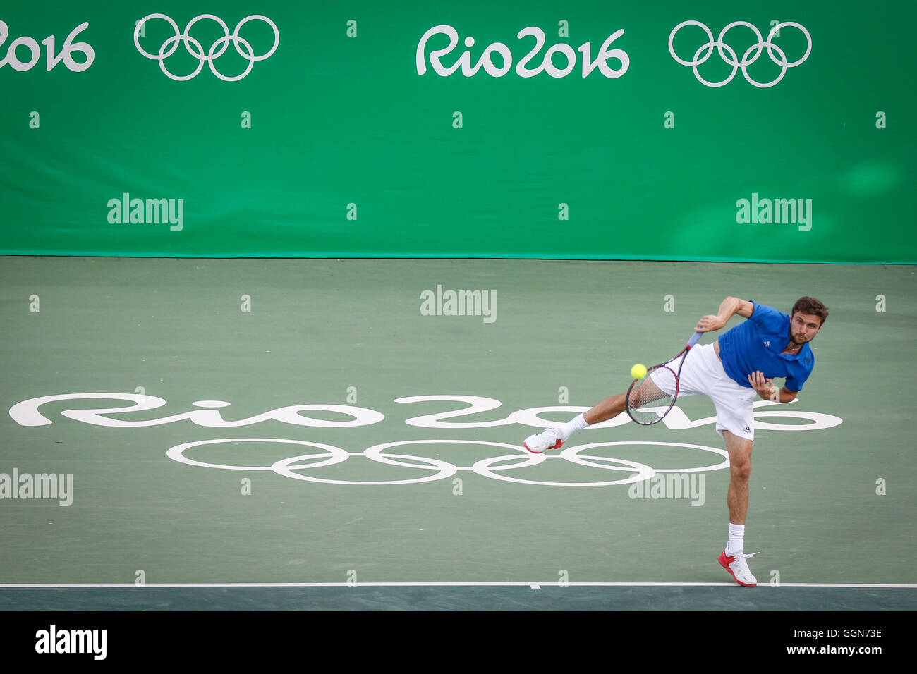 Rio de Janeiro, Brazil. 6th Aug, 2016. 2016 TENNIS OLYMPICS - SIMON ...