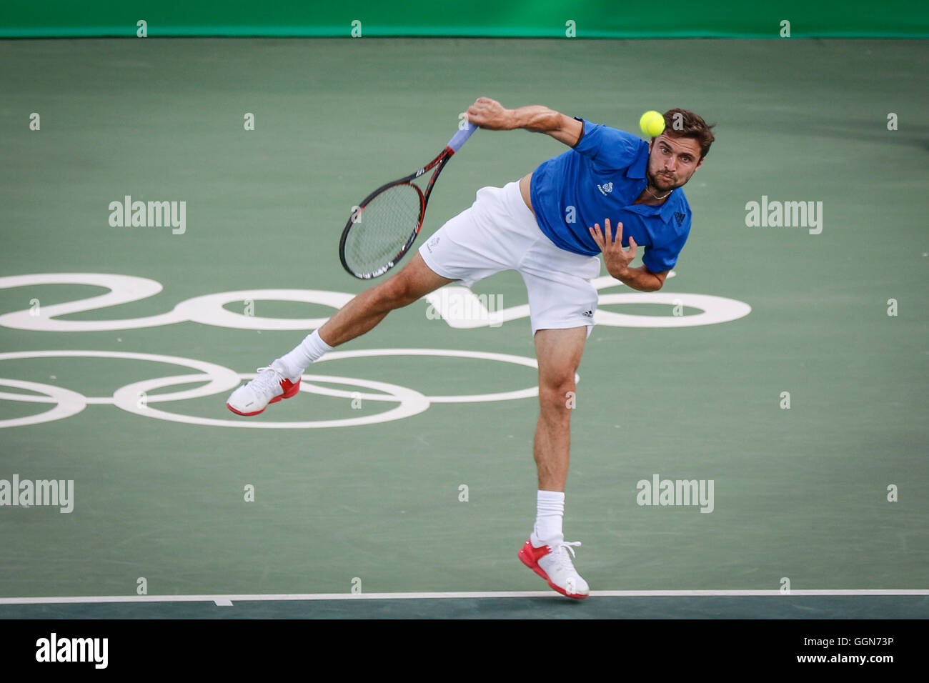 Rio de Janeiro, Brazil. 6th Aug, 2016. 2016 TENNIS OLYMPICS - SIMON ...