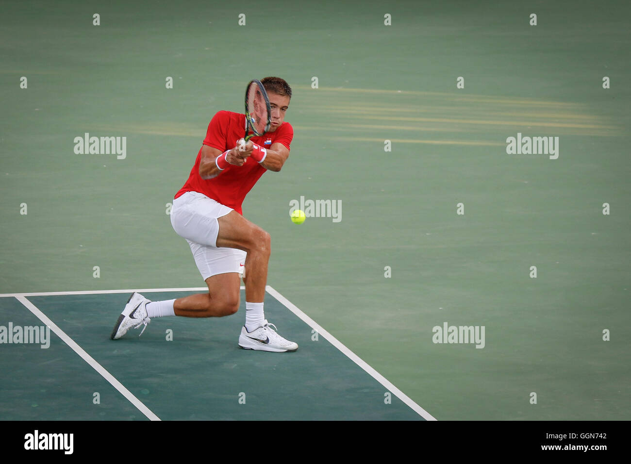 Rio de Janeiro, Brazil. 6th Aug, 2016. 2016 TENNIS OLYMPICS - SIMON ...