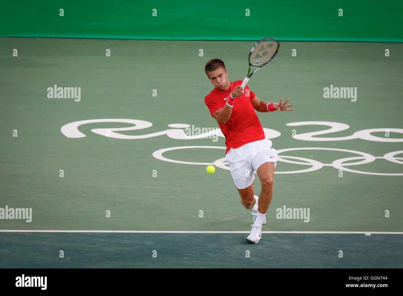 Rio de Janeiro, Brazil. 6th Aug, 2016. 2016 TENNIS OLYMPICS - SIMON ...