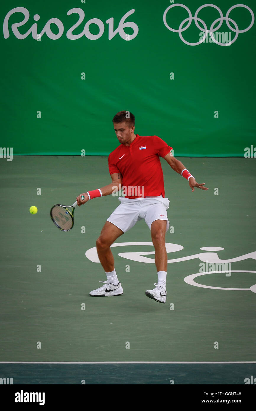 Rio de Janeiro, Brazil. 6th Aug, 2016. 2016 TENNIS OLYMPICS - SIMON ...