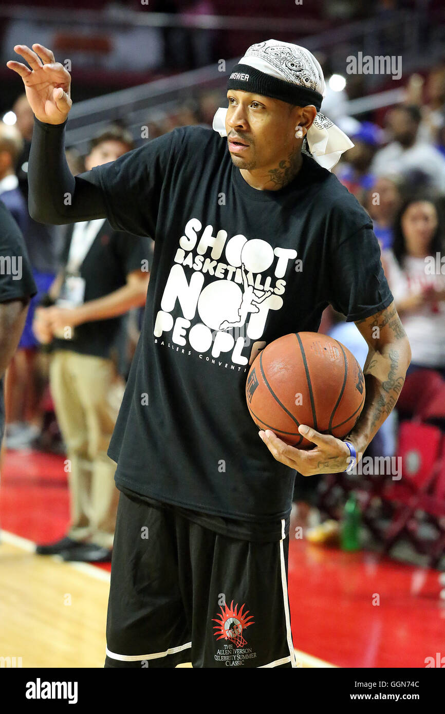 PHILADELPHIA, PA - AUGUST 5 : Allen Iverson pictured at The Allen Iverson Celebrity Basketball ...