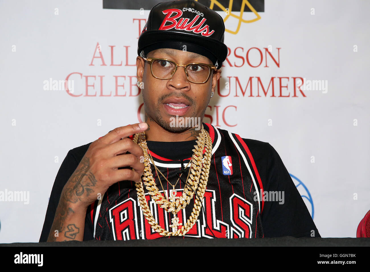 PHILADELPHIA, PA - AUGUST 5 : Allen Iverson pictured at The Allen Iverson Celebrity Basketball ...