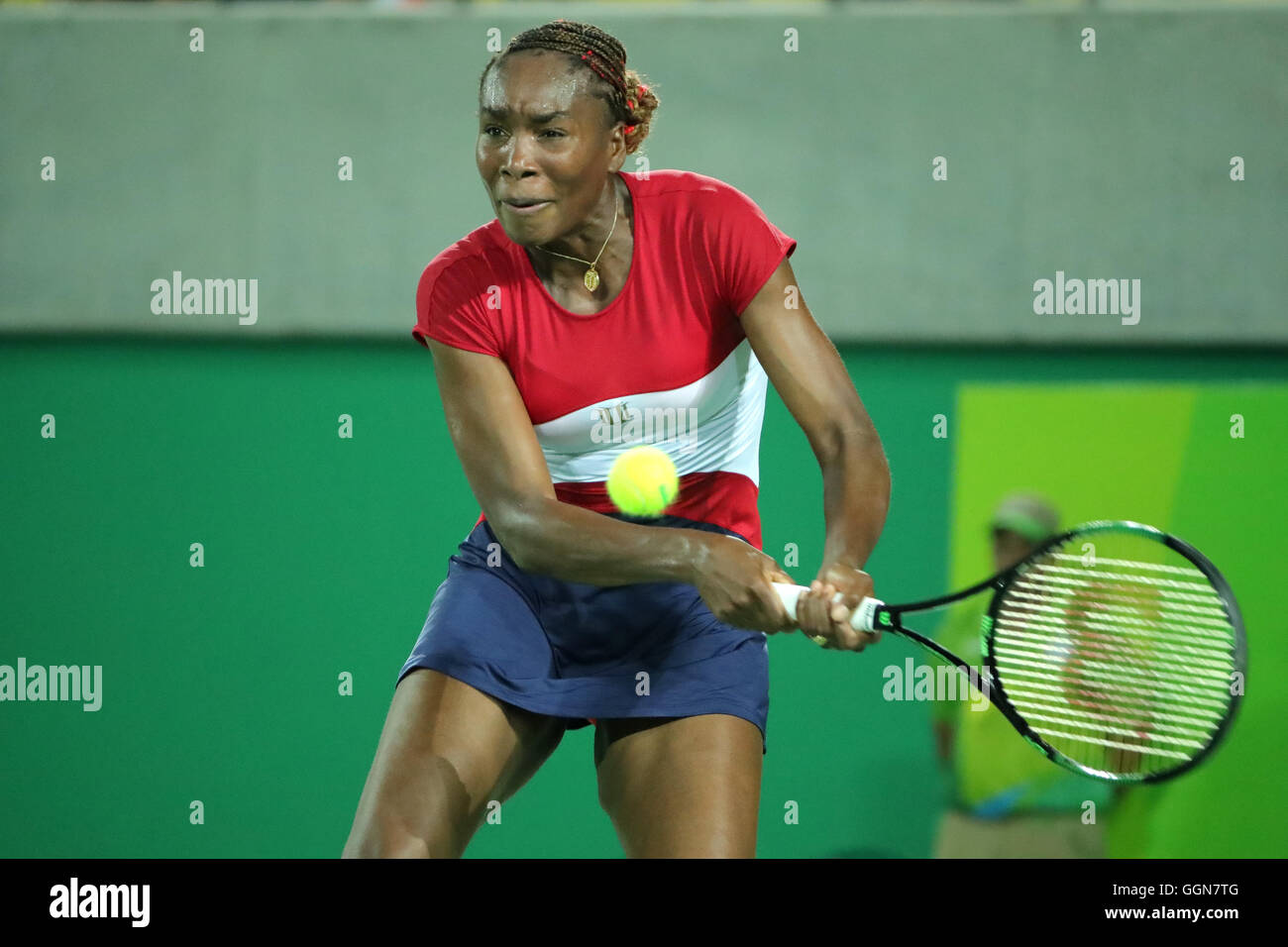 Rio de Janeiro, Brazil. 6th Aug, 2016. Venus Williams of USA in action ...