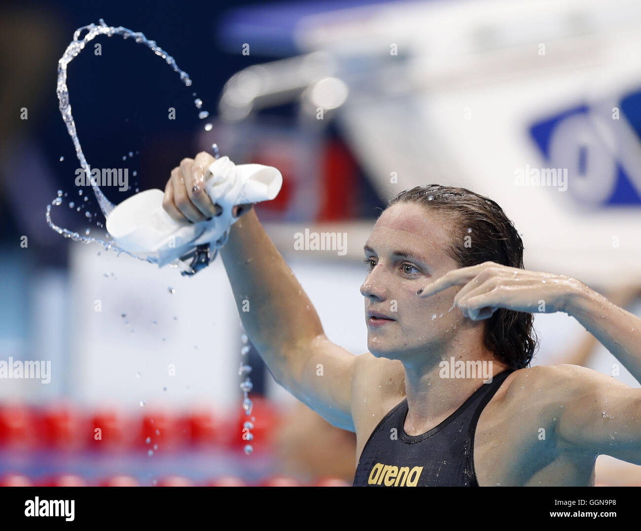 (160806) -- RIO DE JANEIRO, Aug. 6, 2016 (Xinhua) -- Hungary's Katinka ...
