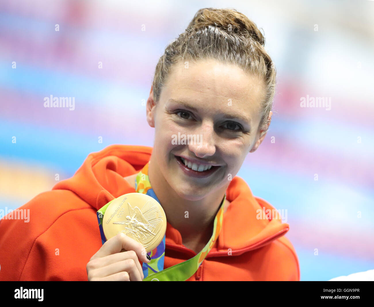 Rio de Janeiro, Brazil. 06th Aug, 2016. Gold medal winner Katinka ...