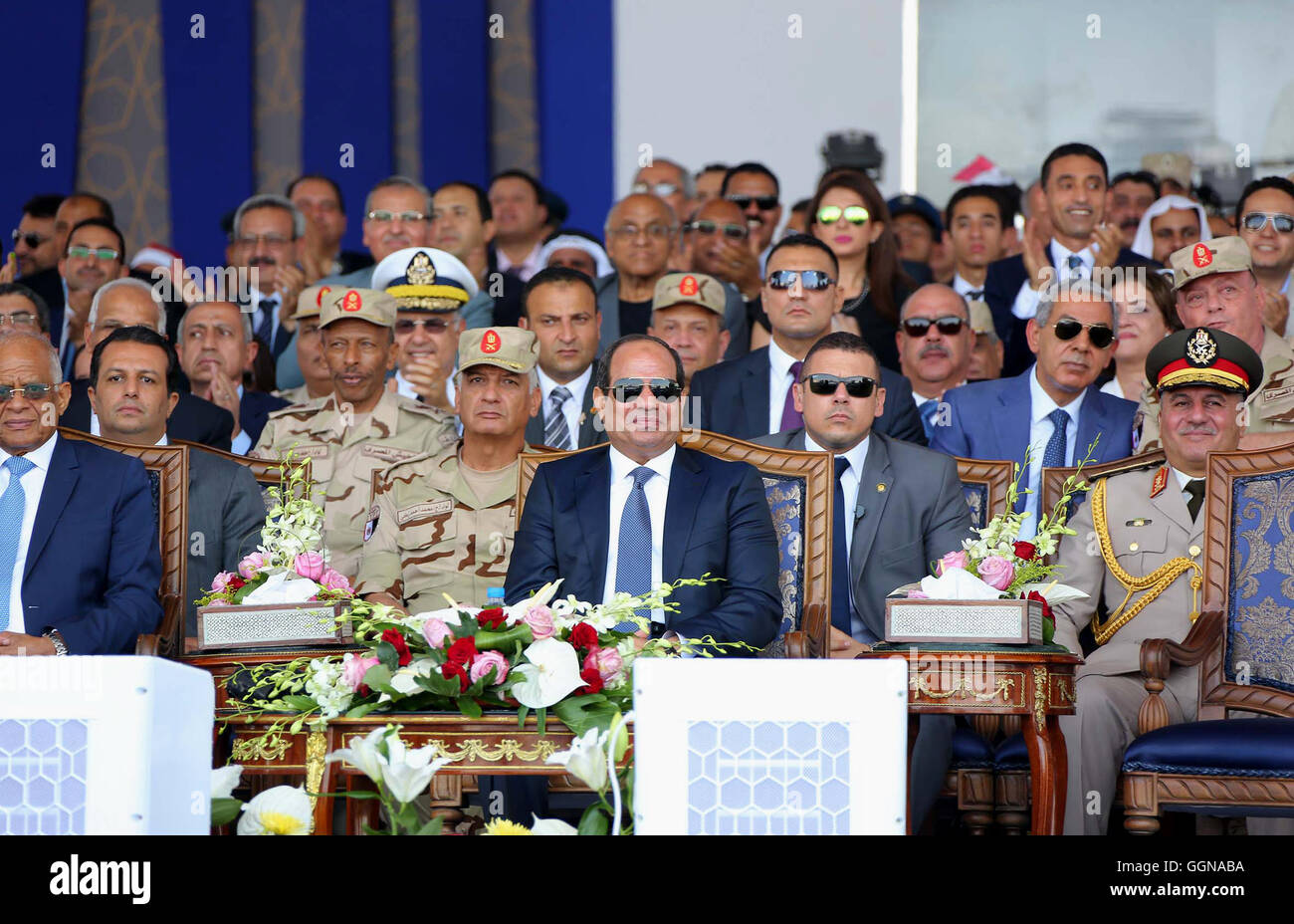 Ismailia, Ismailia, Egypt. 6th Aug, 2016. Egyptian President Abdel ...
