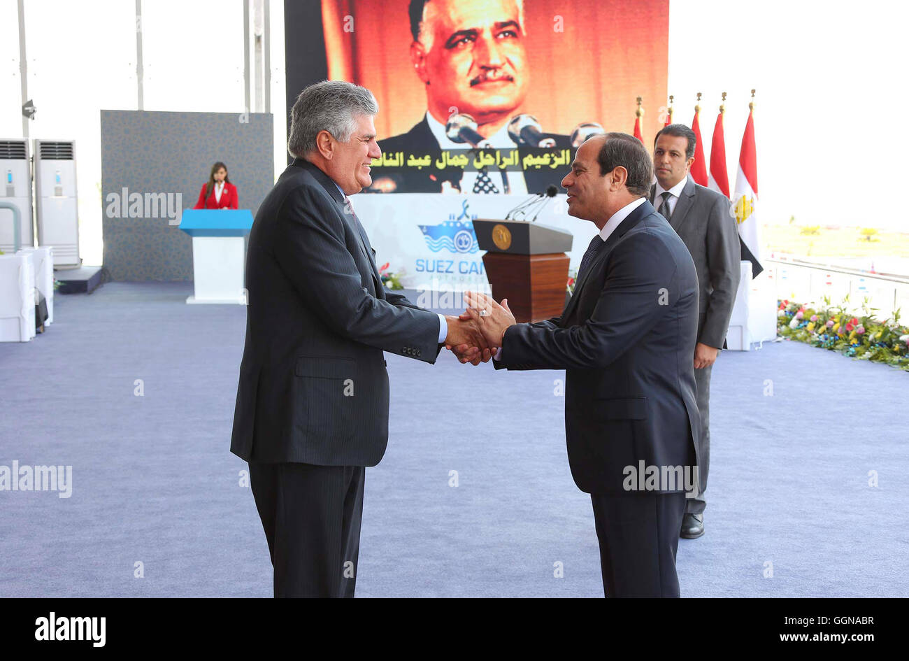 Ismailia, Ismailia, Egypt. 6th Aug, 2016. Egyptian President Abdel ...