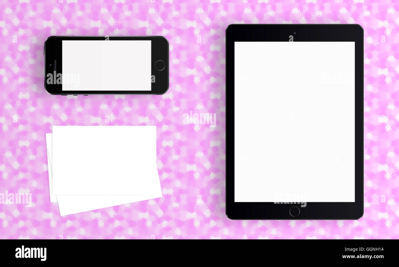 Black tablet mock up hi-res stock photography and images - Alamy