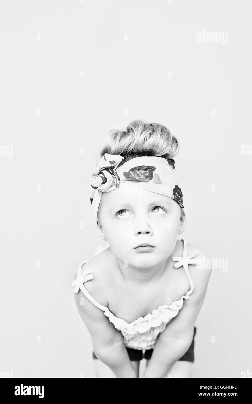 Pin up pose Black and White Stock Photos & Images - Alamy