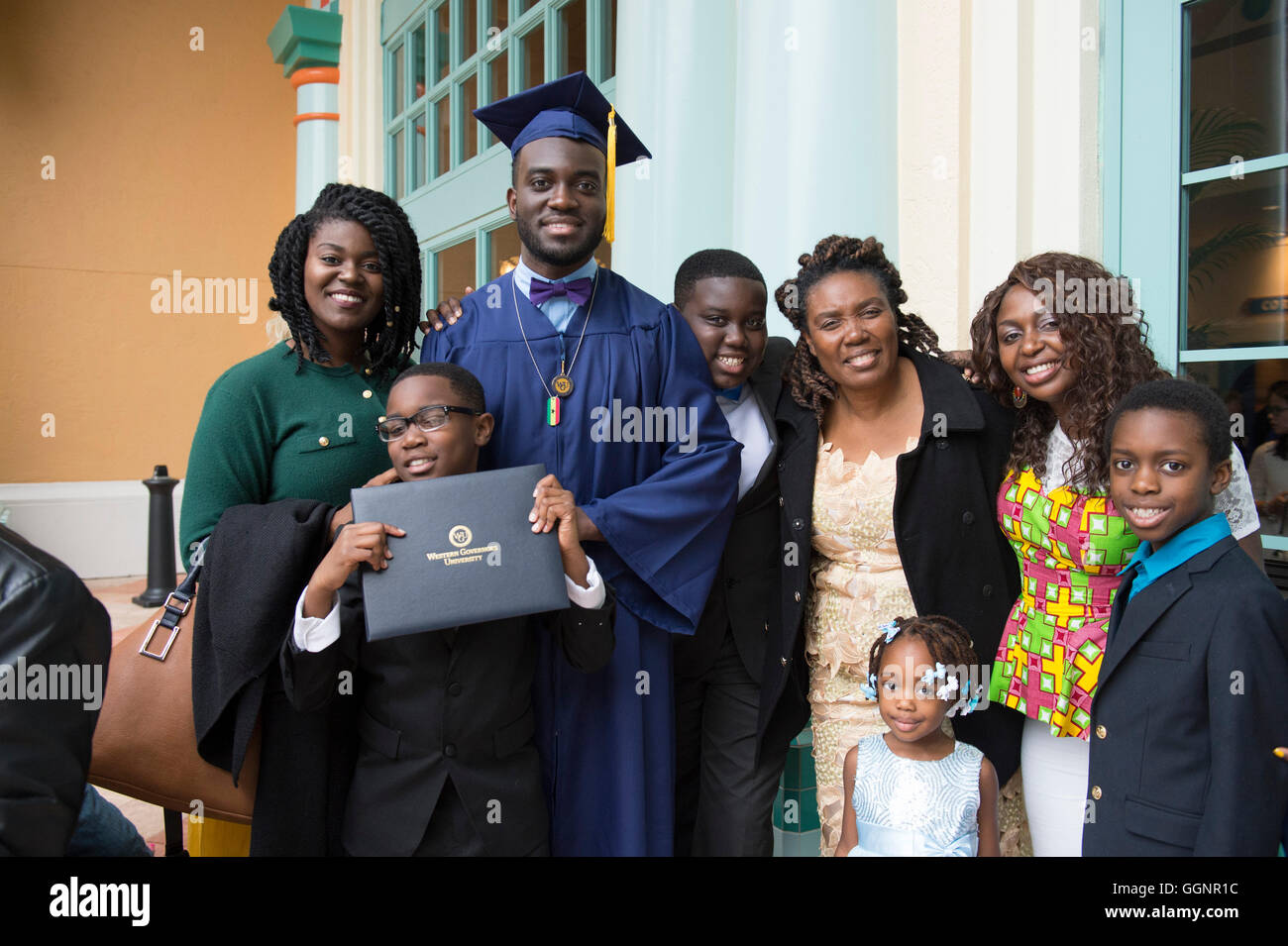Family celebrates with graduate after commencement for Western ...