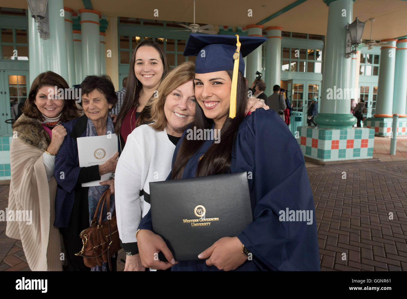 Family celebrates with graduate after commencement for Western ...