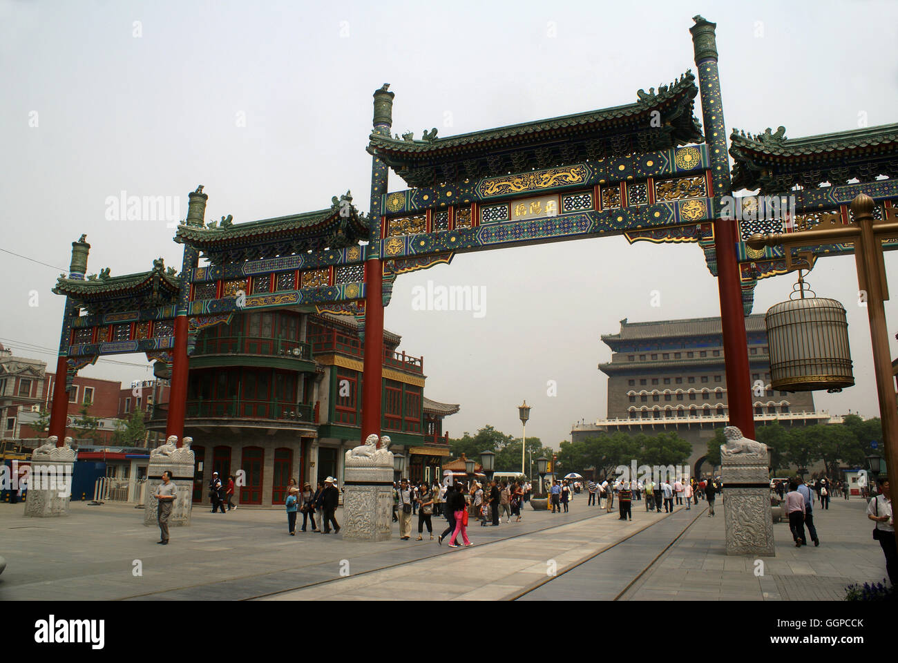 Zhengyang Gate, is a six-column decorative archway that towers ...