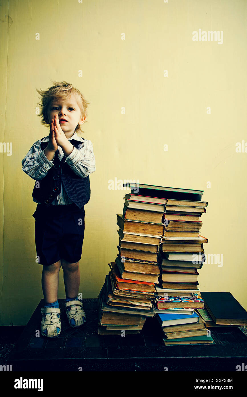 One small boy standing hi-res stock photography and images - Alamy