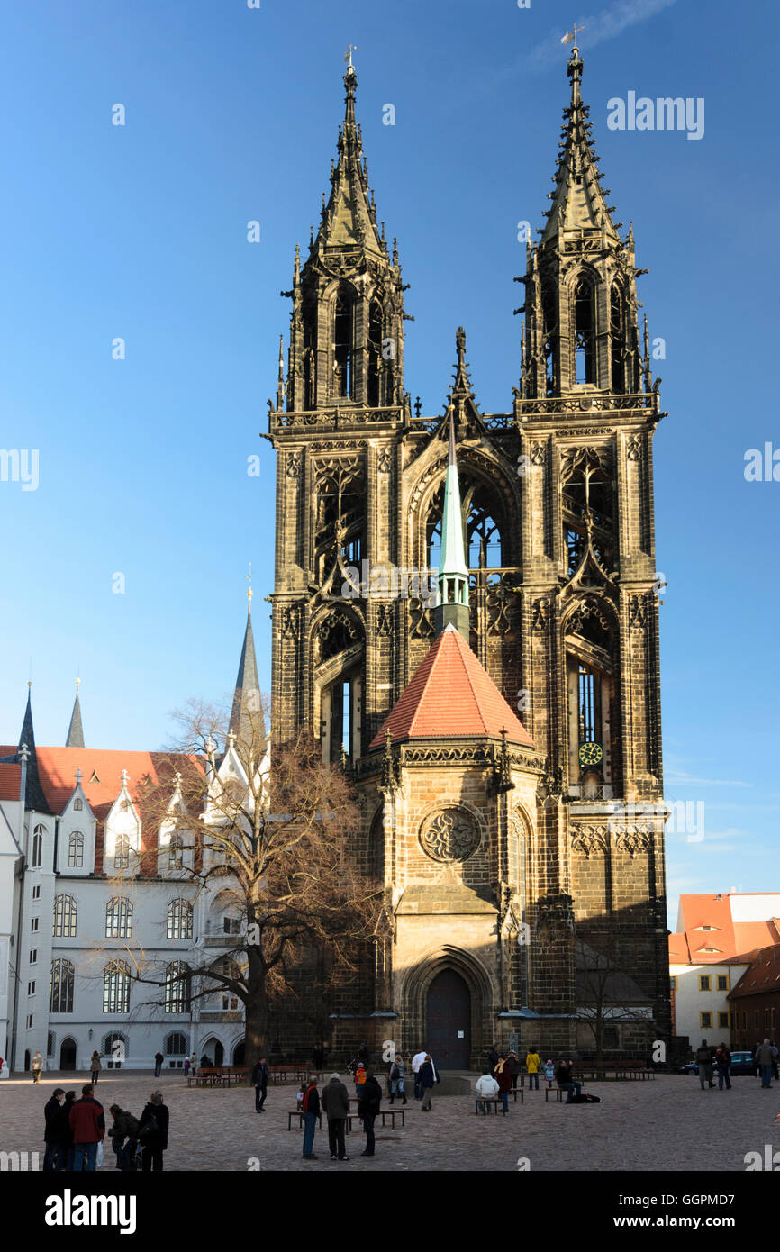 Meißen: Albrechtsburg Castle, cathedral, Germany, Sachsen, Saxony Stock ...