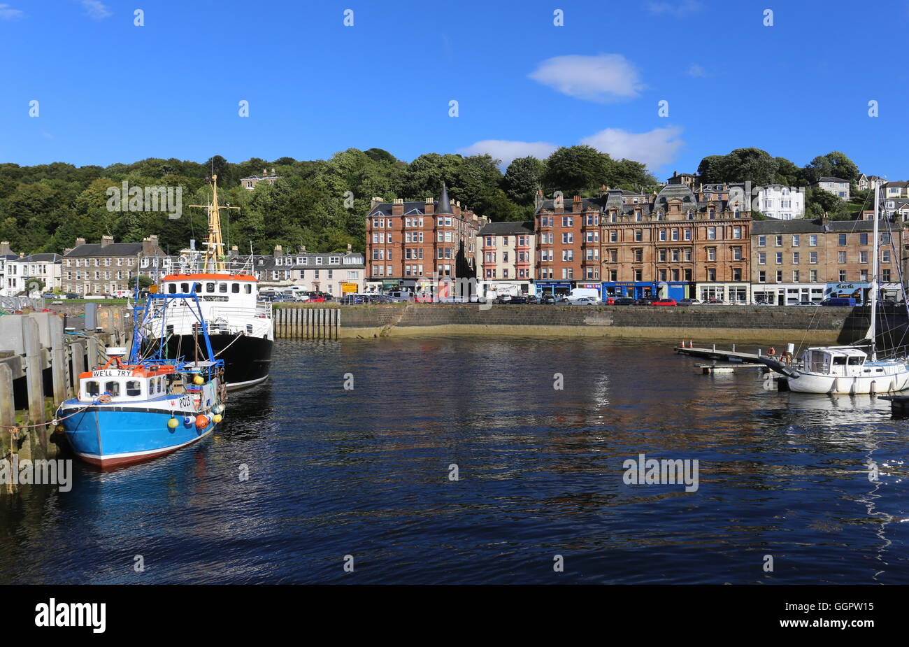 Rothesay waterfront Isle of Bute Scotland August 2016 Stock Photo - Alamy