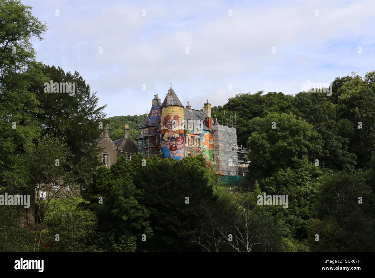 Kelburn Castle Graffiti Project Scotland August 2016 Stock Photo - Alamy