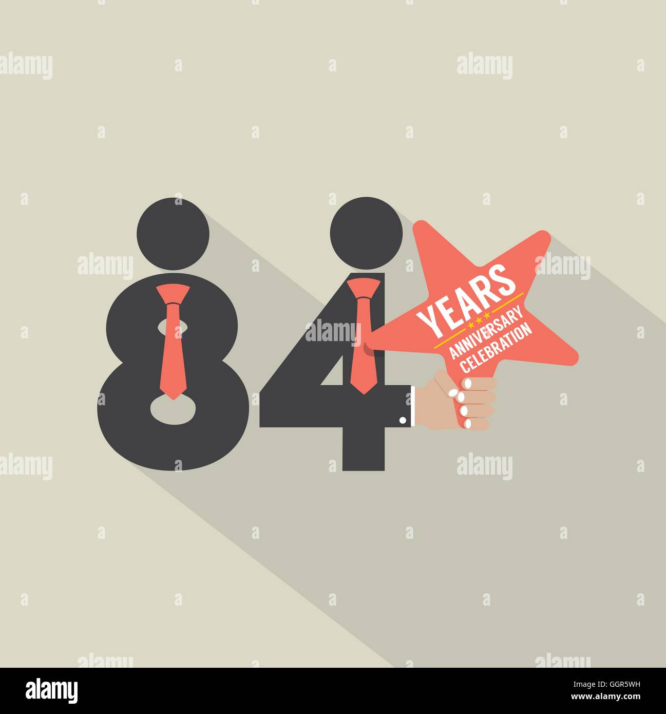 84th anniversary Stock Vector Images - Alamy