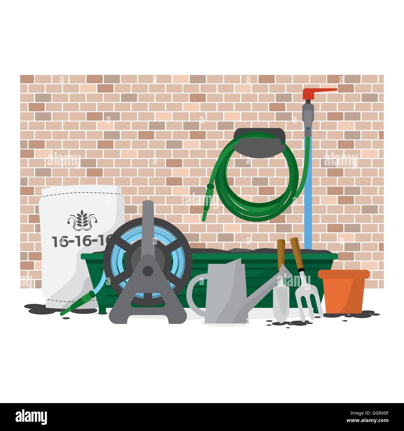 Top of wall vegetables Stock Vector Images - Alamy