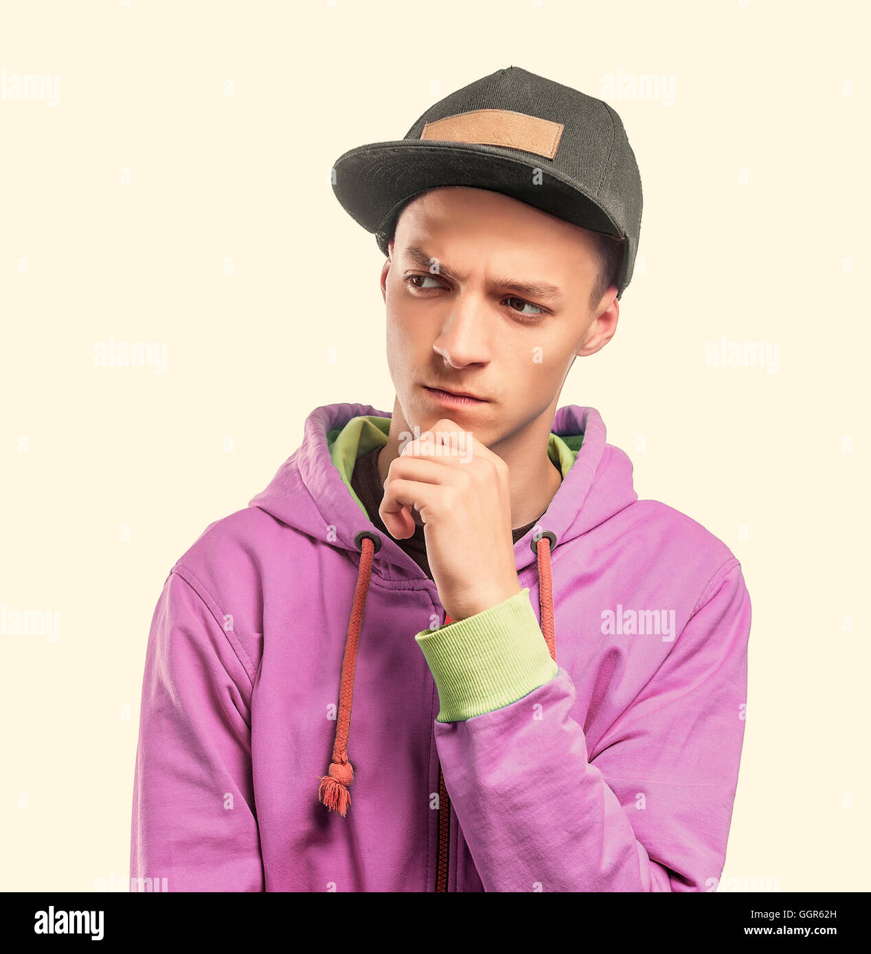 Party-goer in blue dress. On a white background. Toned photo Stock ...