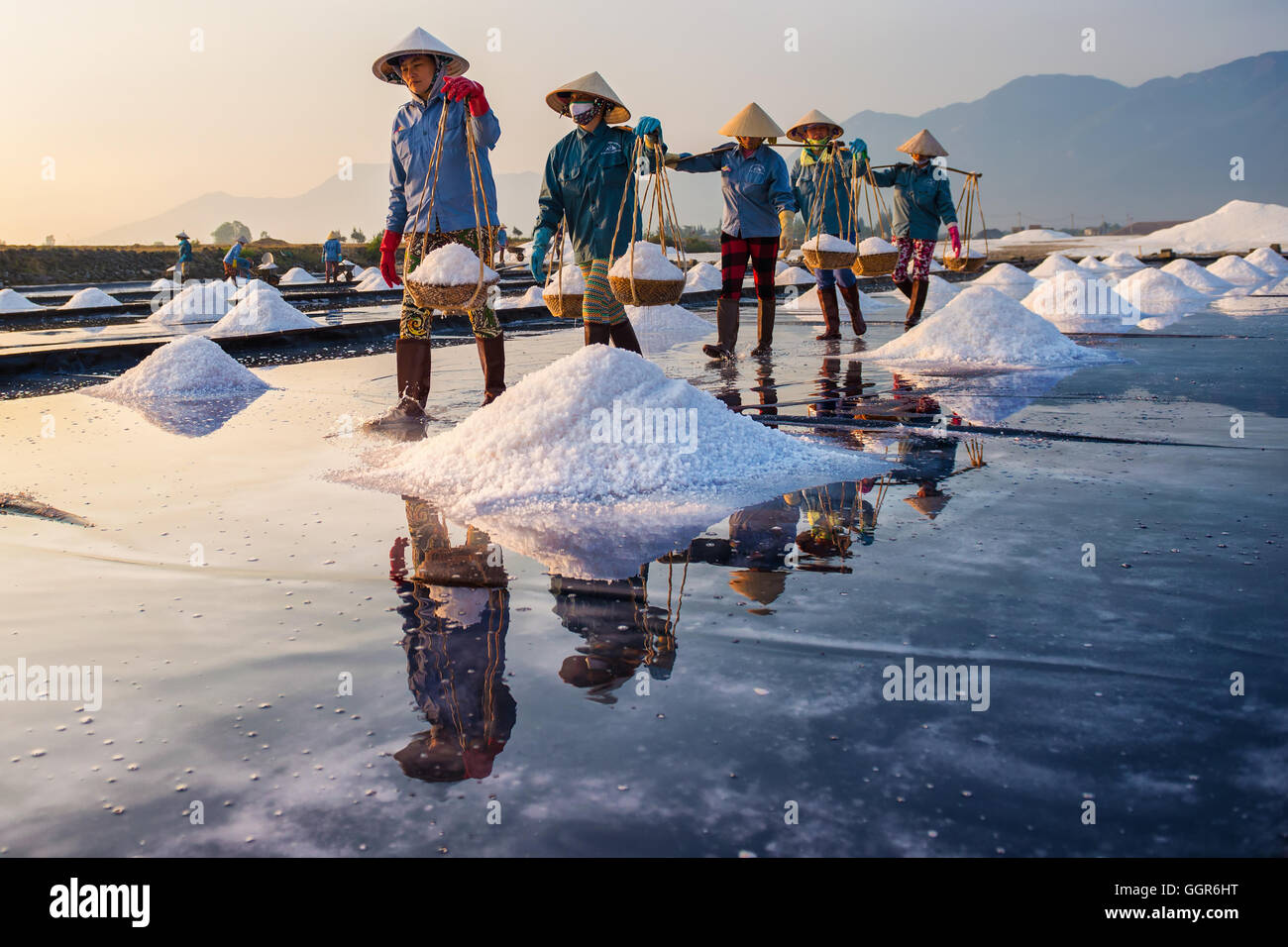 Vietnam salt field hi-res stock photography and images - Alamy