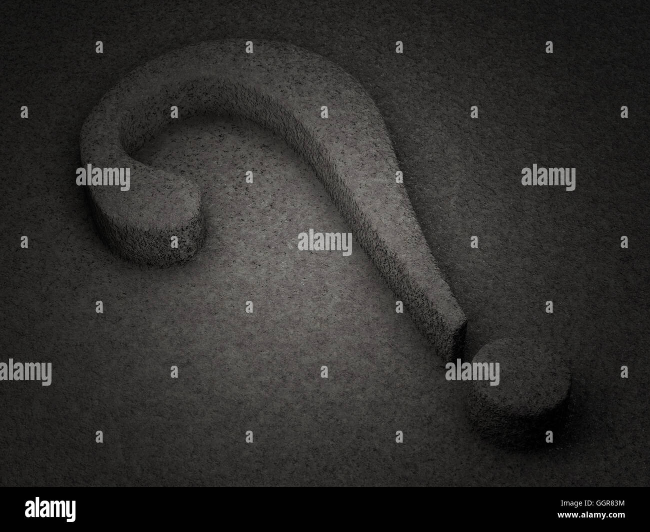 Stone question symbol textured background. 3D illustration Stock Photo ...