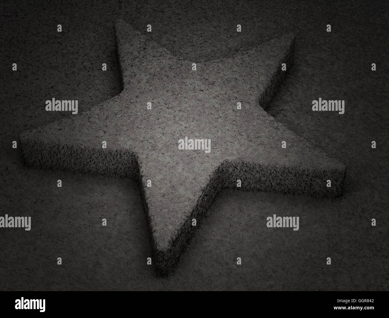 Stone star symbol textured background. 3D illustration Stock Photo - Alamy