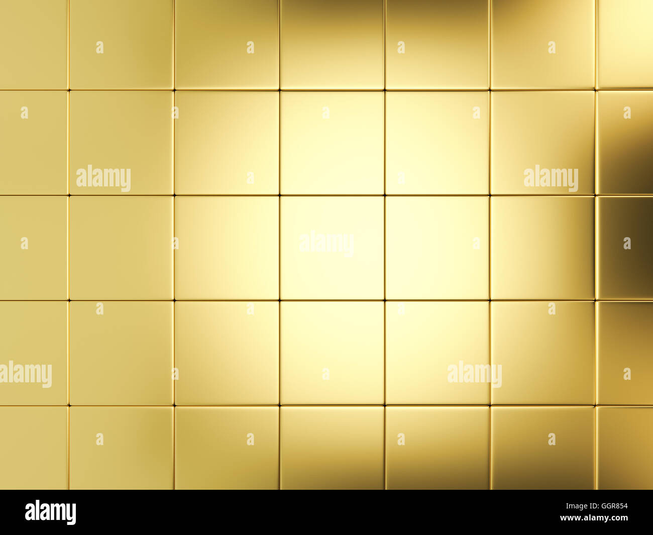 Gold square blocks abstract background. 3D illustration Stock Photo - Alamy