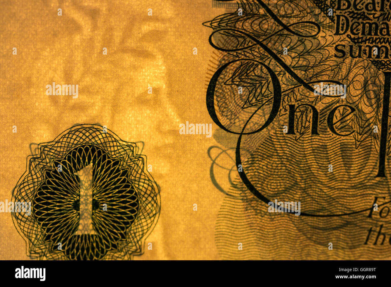 Old british one pound note hi-res stock photography and images - Alamy