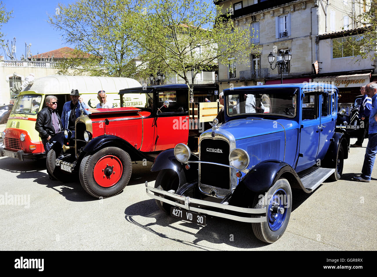 old Citroen car from the 1920s photographed vintage car rally Town Hall ...