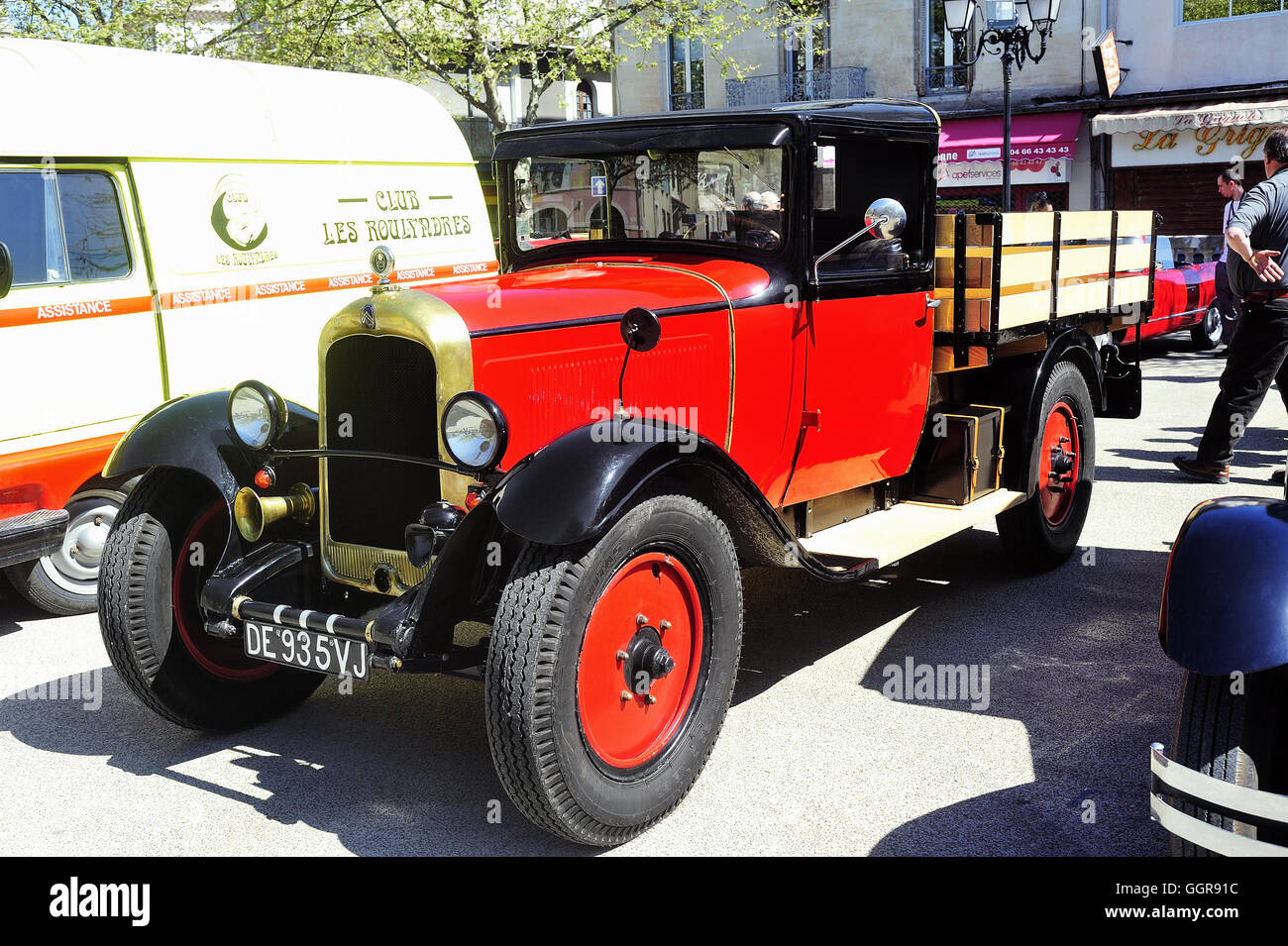 old Citroen car from the 1920s photographed vintage car rally Town Hall ...