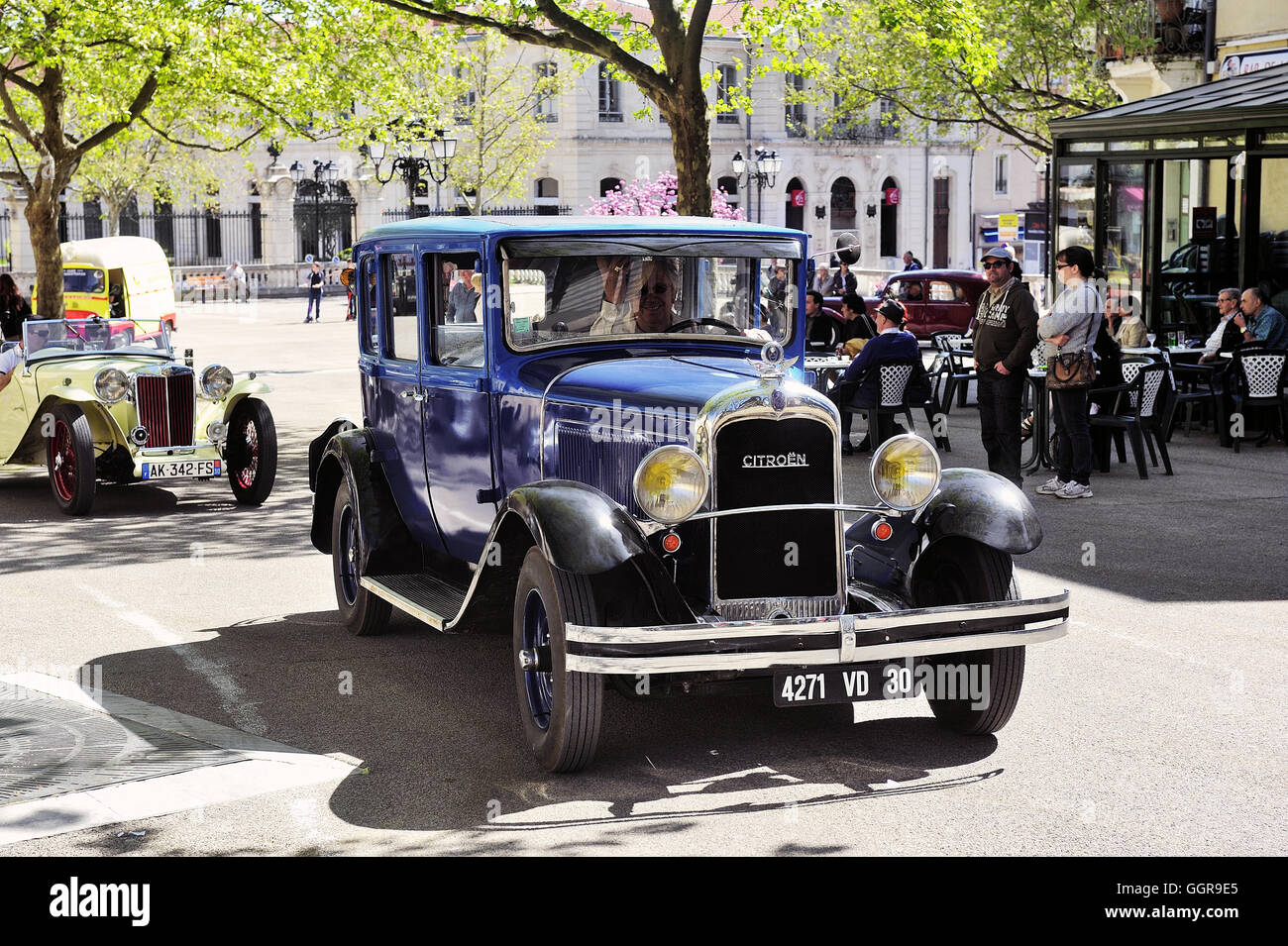 old Citroen car from the 1920s photographed vintage car rally Town Hall ...