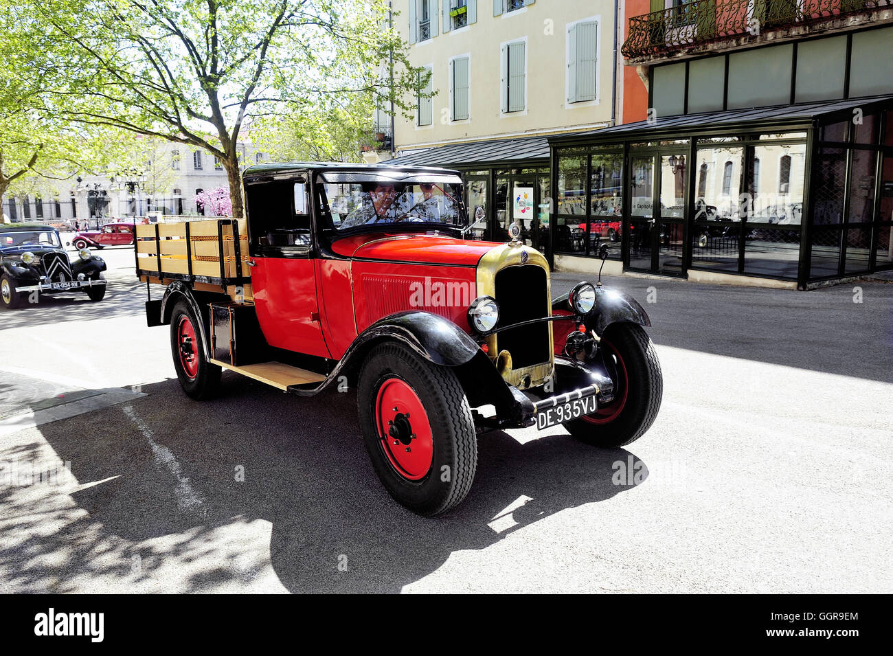 old Citroen car from the 1920s photographed vintage car rally Town Hall ...