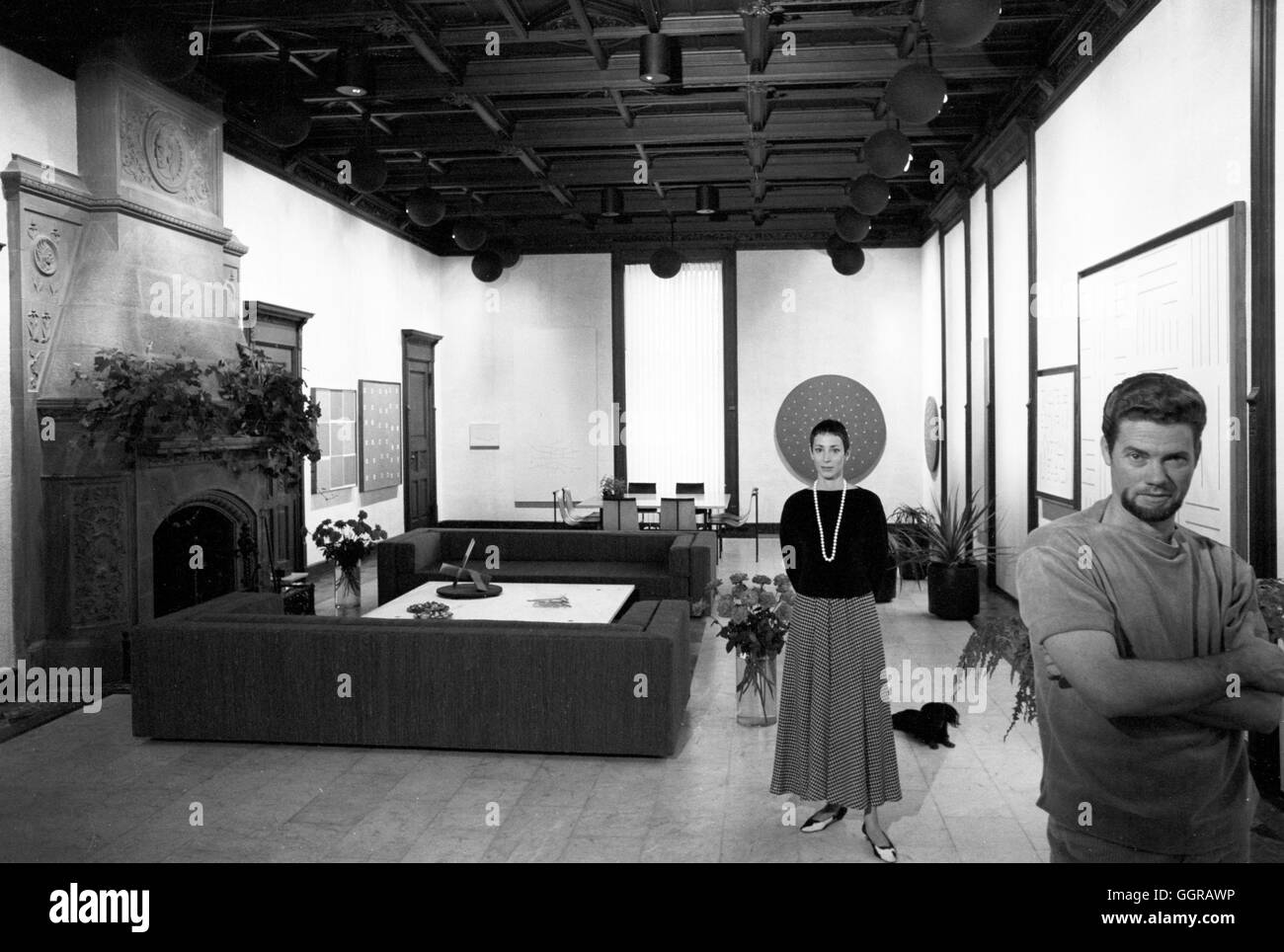 Giora Novak and Judy Novak in their living room in the Dakota Apartment ...