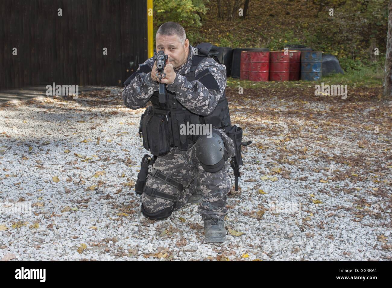Fight against terrorism, Special Forces soldier Stock Photo - Alamy
