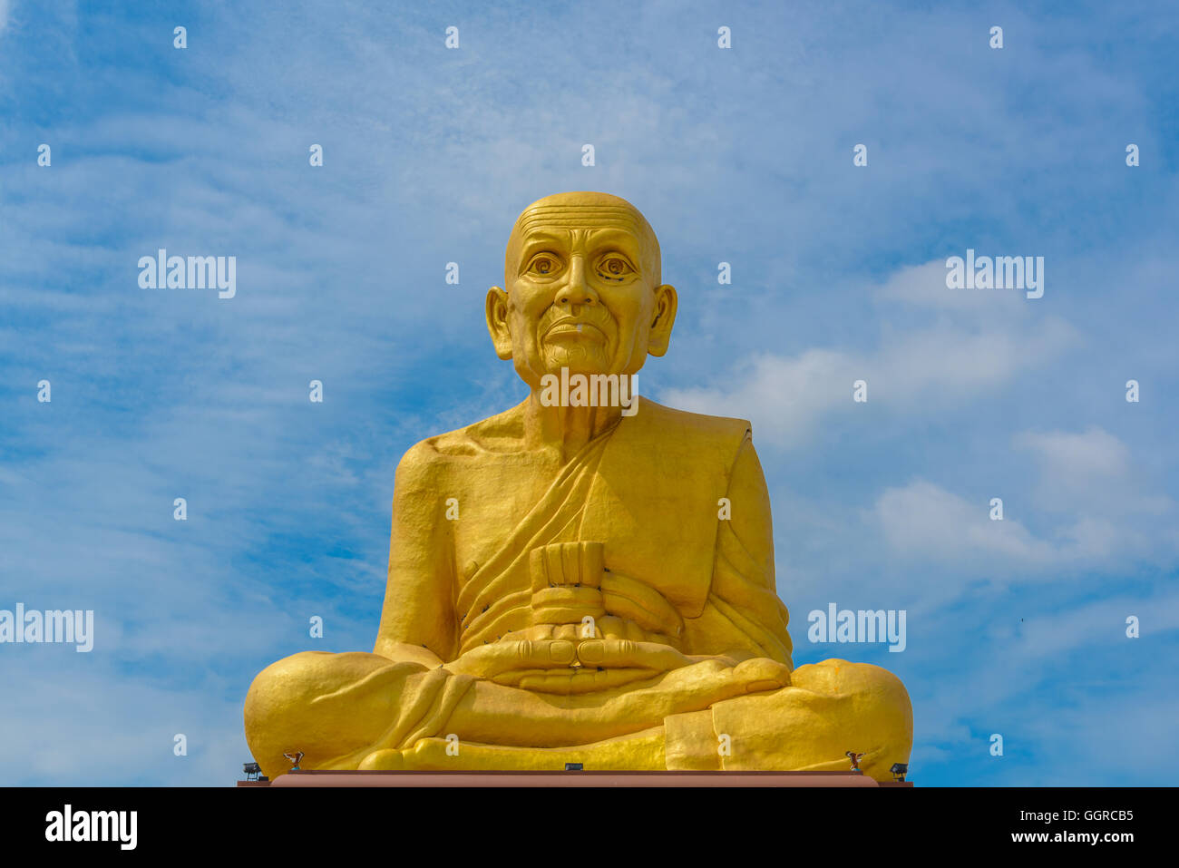 The big statue of Luang Phor Thuad in Ang Thong, Thailand.(Buddhist ...