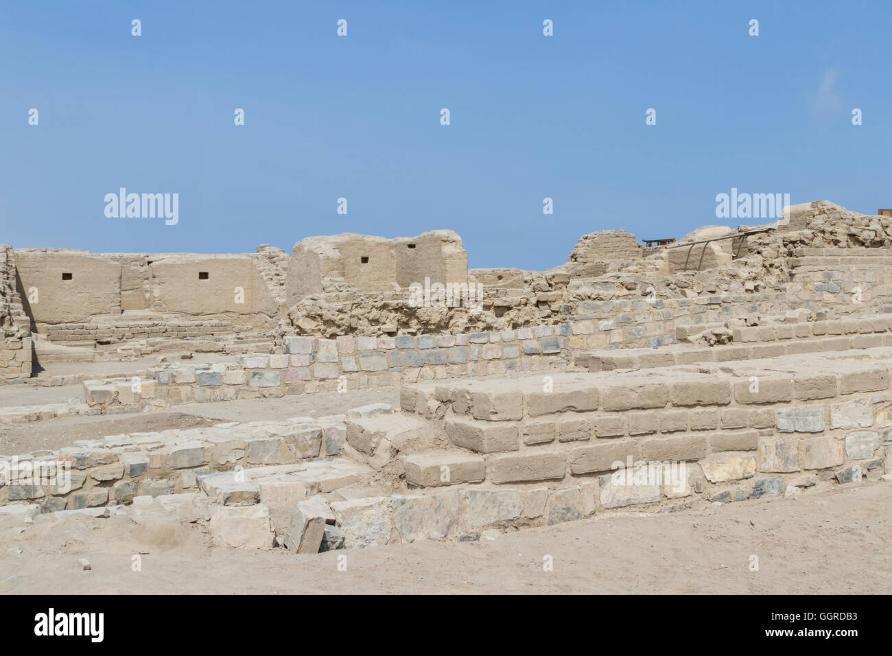 Pachacamac, Lima - May 10 : Spectacular site in the desert of Peru ...