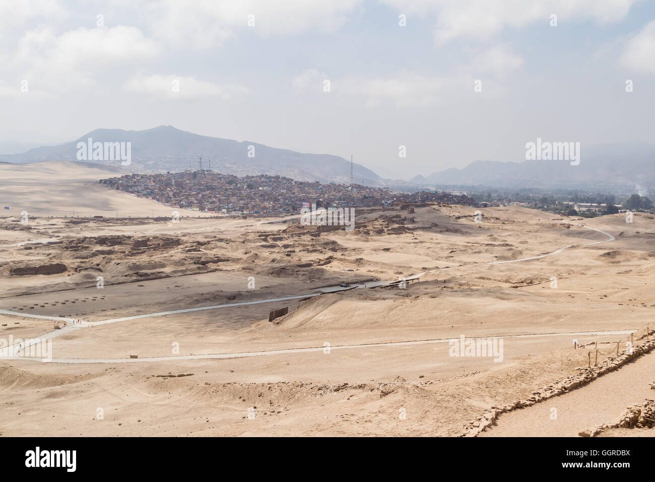 Pachacamac, Lima - May 10 : Spectacular site in the desert of Peru ...
