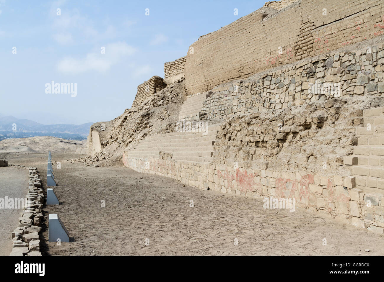Pachacamac, Lima - May 10 : Spectacular site in the desert of Peru ...