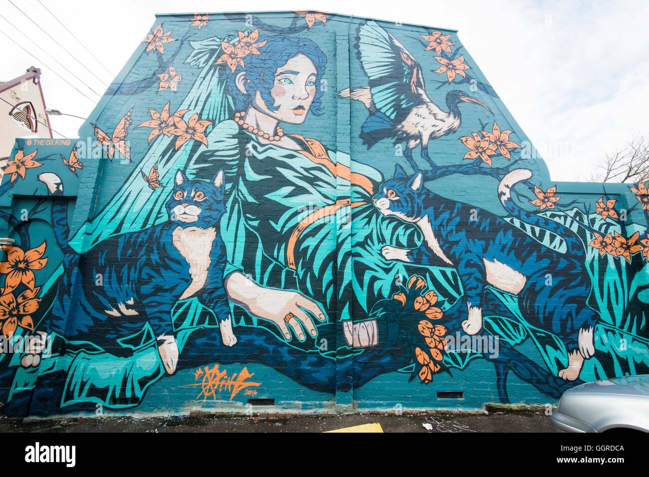 View of the terrace house where street artist 'Ox King' aka Steven ...