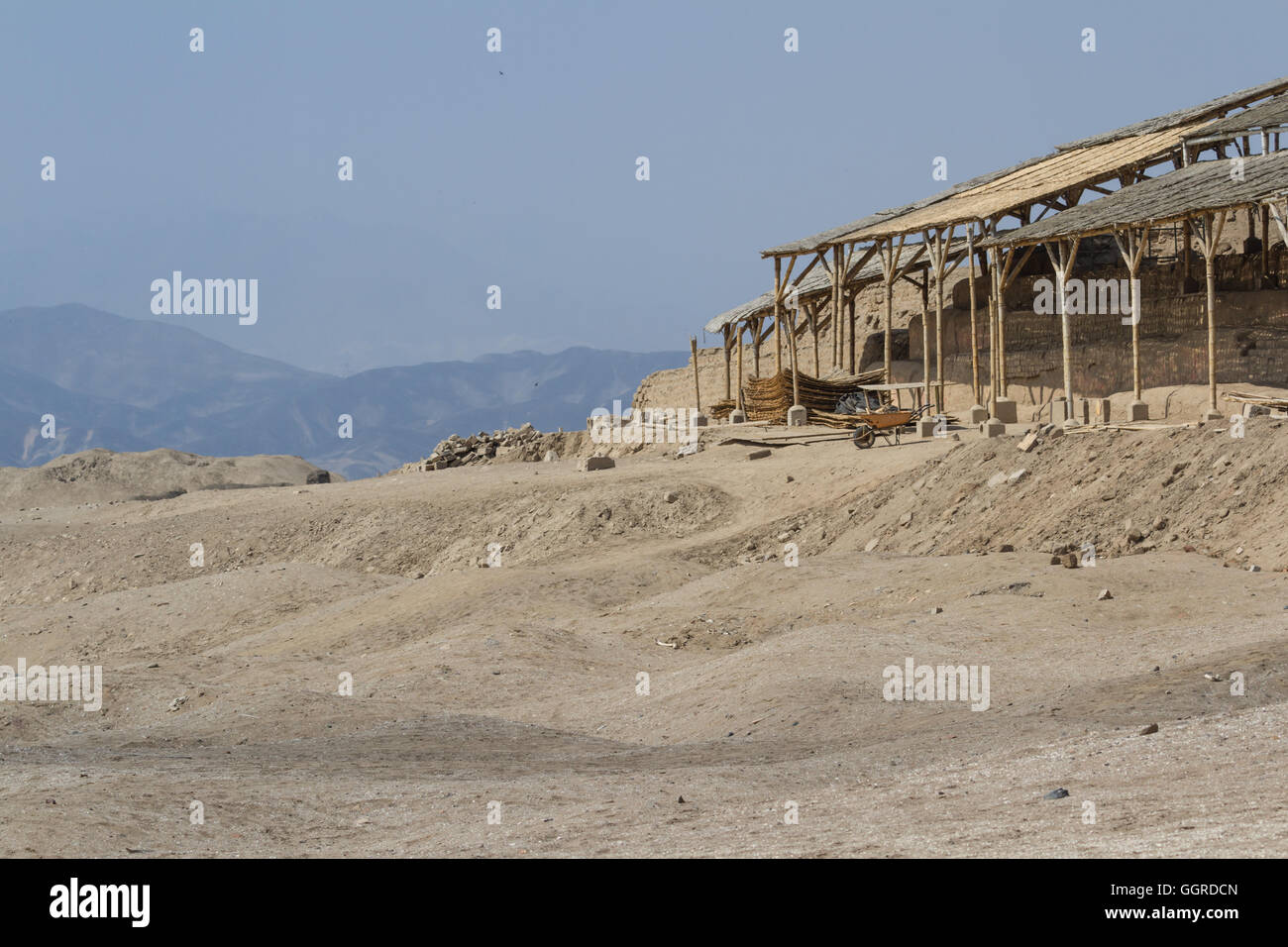 Pachacamac, Lima - May 10 : Spectacular site in the desert of Peru ...