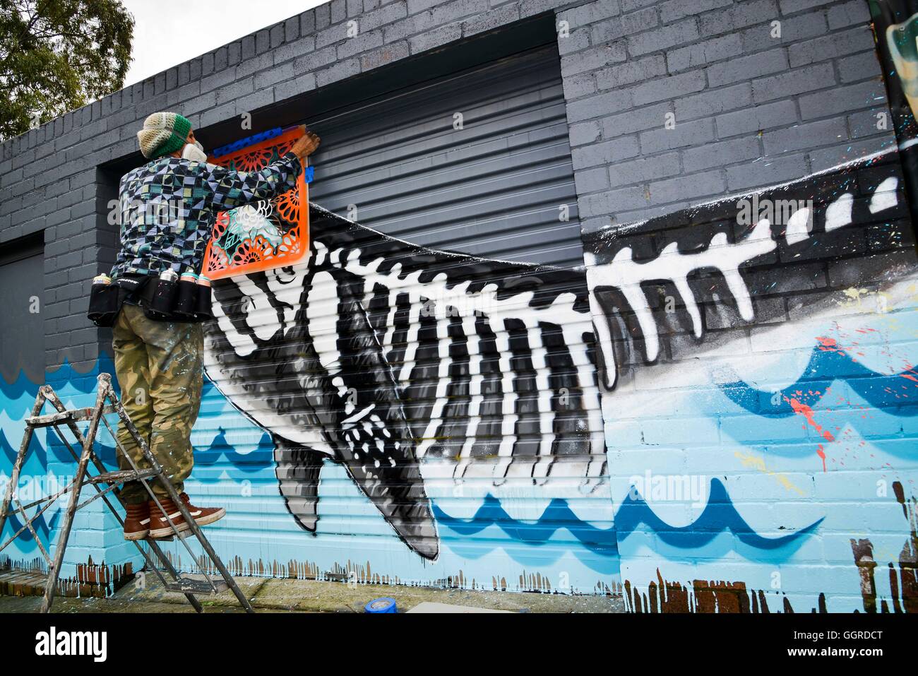 Street artist 'Nitsua' completes his newly commissioned street artwork ...