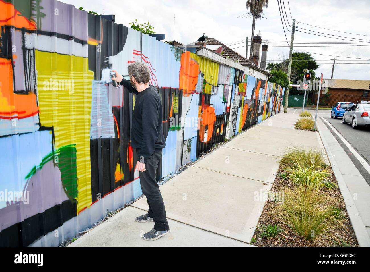 Street artist 'SMC3' completes his street artwork in St Peters produced ...