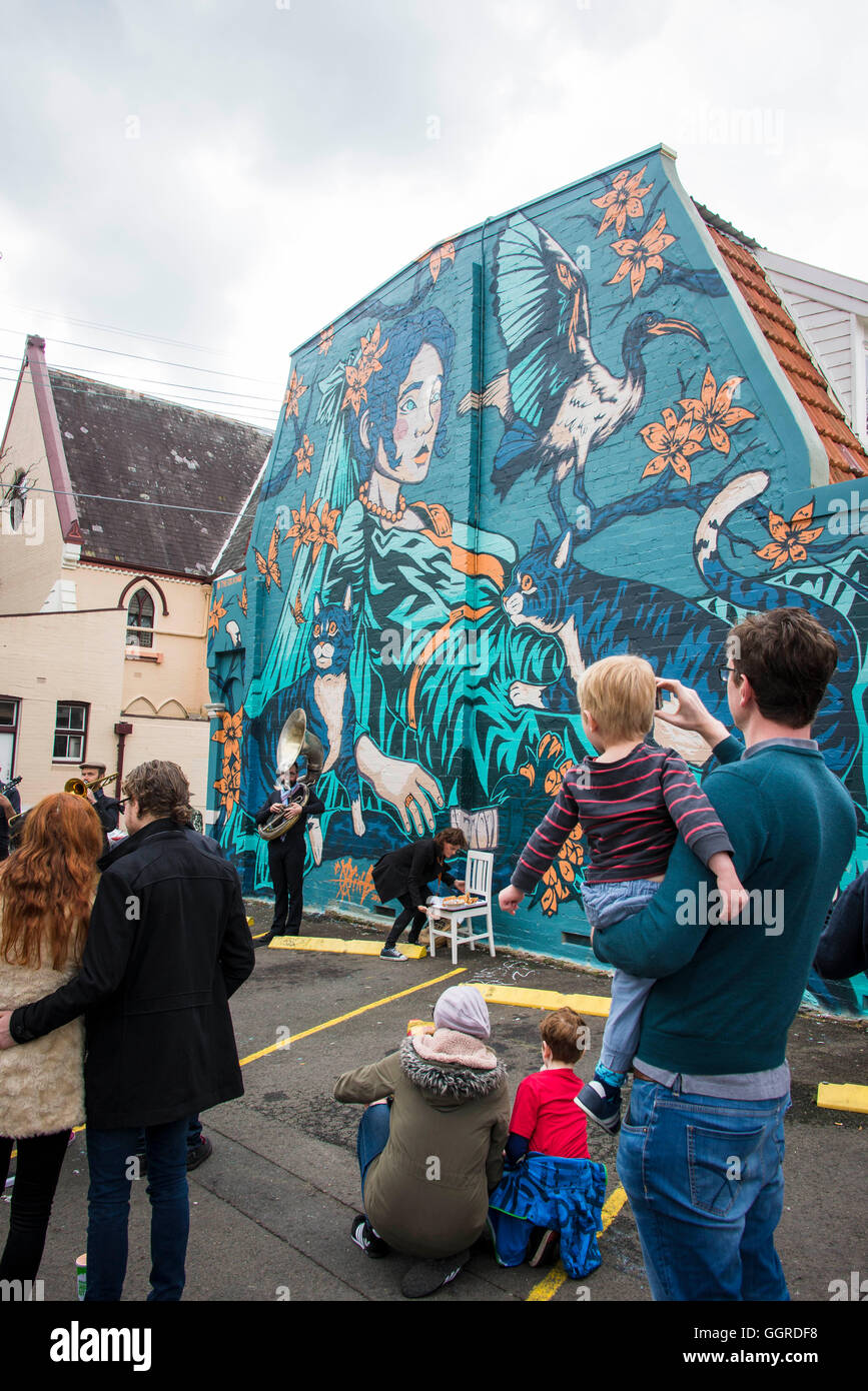 View of the terrace house where street artist 'Ox King' aka Steven ...