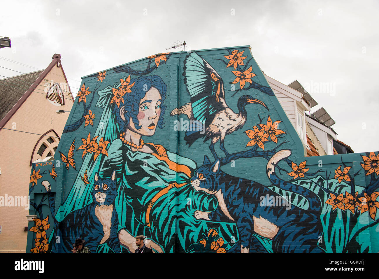 View of the terrace house where street artist 'Ox King' aka Steven ...